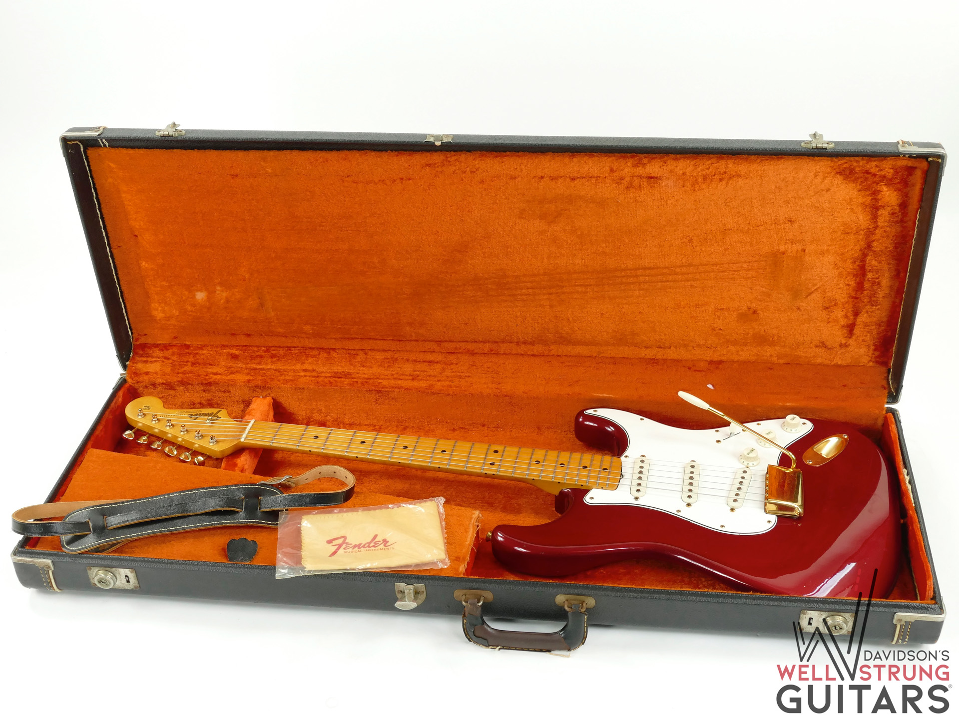Stratocaster – Candy Apple Red (Maple Cap) – Davidson's Well Strung ...