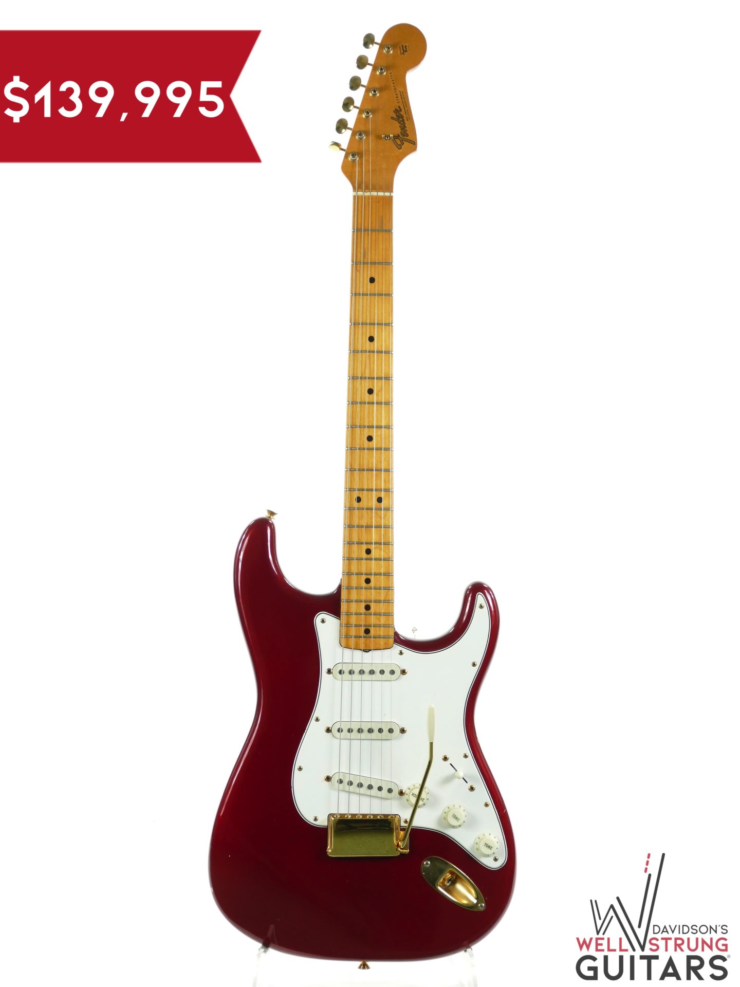 Stratocaster – Candy Apple Red (Maple Cap) – Davidson's Well Strung ...