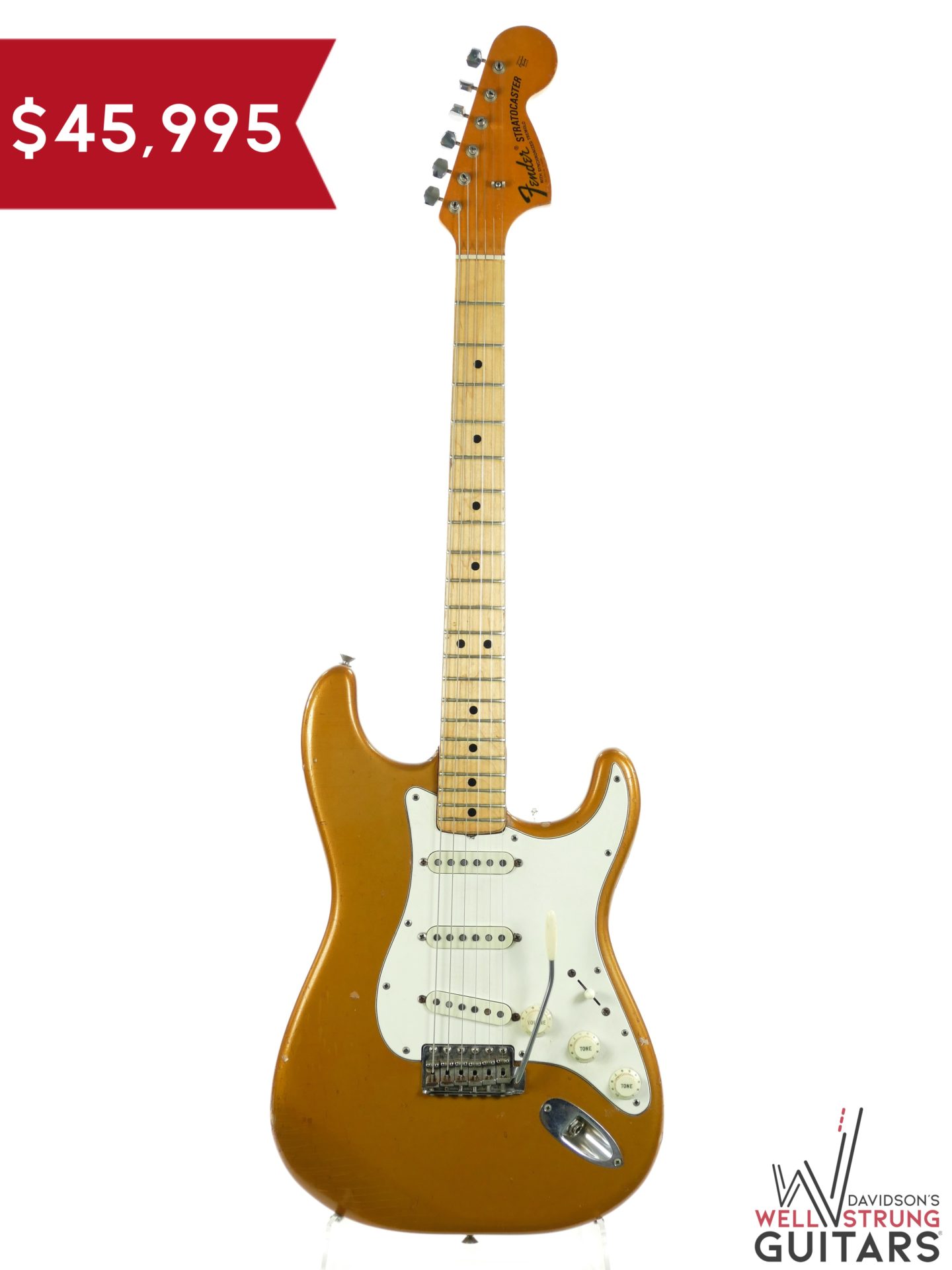 Stratocaster – Firemist Gold Metallic – Davidson's Well Strung Guitars ...