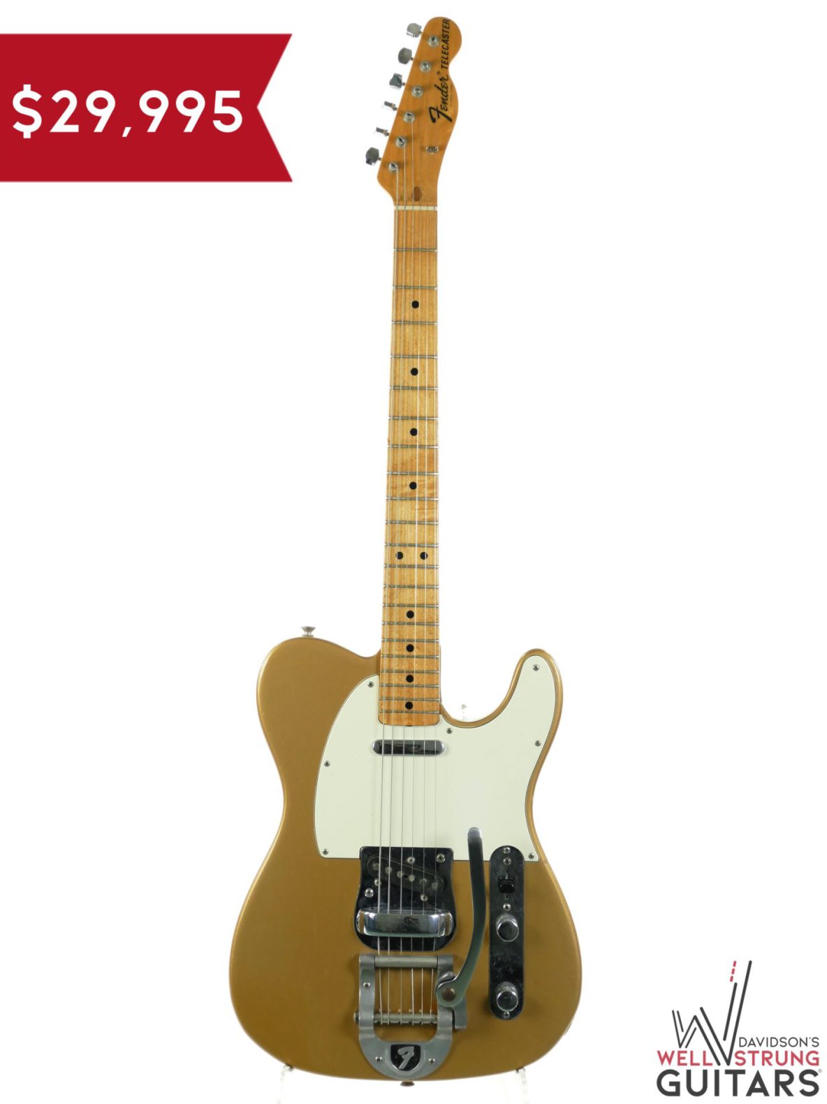 Telecaster – Firemist Gold Metallic – Davidson's Well Strung Guitars ...