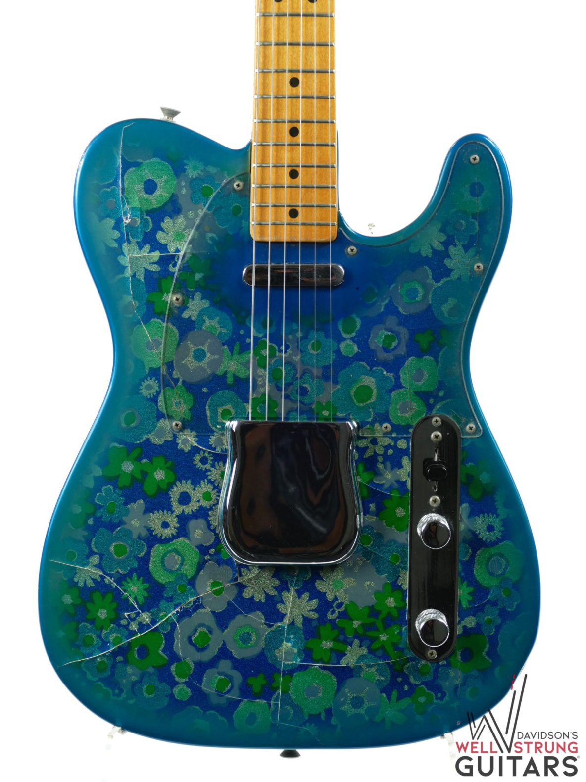 Telecaster – Blue Floral – Davidson's Well Strung Guitars – We Buy and ...