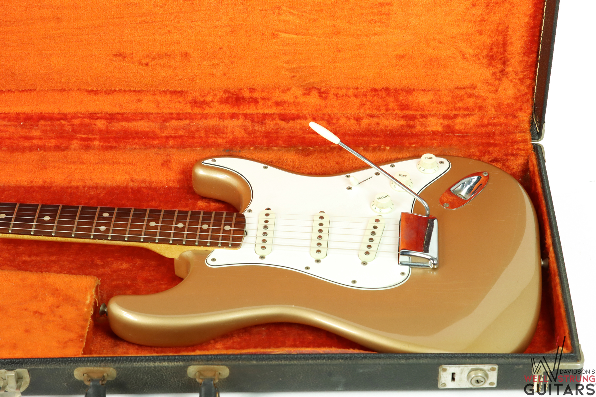 Stratocaster – Firemist Gold – Davidson's Well Strung Guitars – We Buy ...