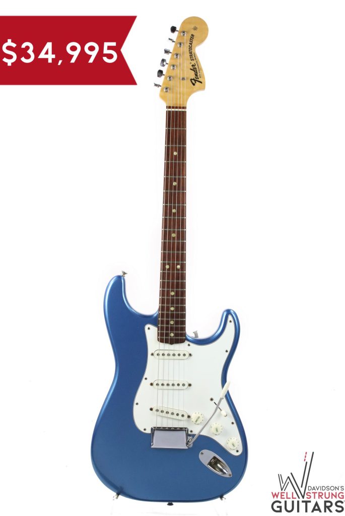 Stratocaster – Blue Metallic – Davidson's Well Strung Guitars – We Buy ...